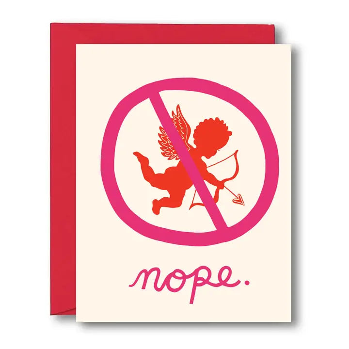 Nope Valentine | Note Card* – Often Wander